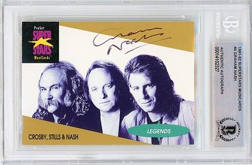 1991 -CROSBY, STILLS & NASH- GRAHAM Beckett Signed/Autograph/Auto Pro ...