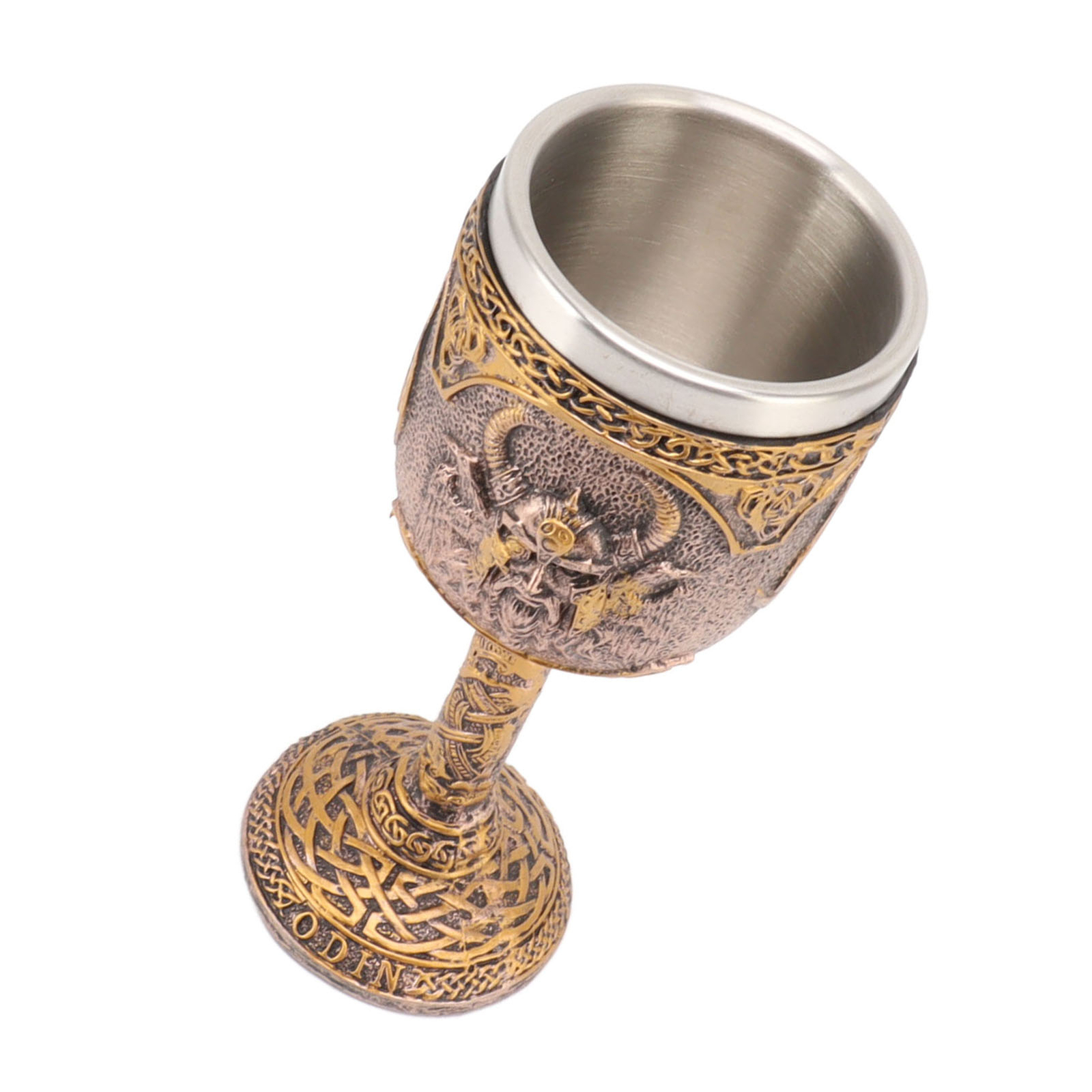 Wine Goblet Nordic Viking Cup Stein Goblet Stainless Steel Drinking Cup ...