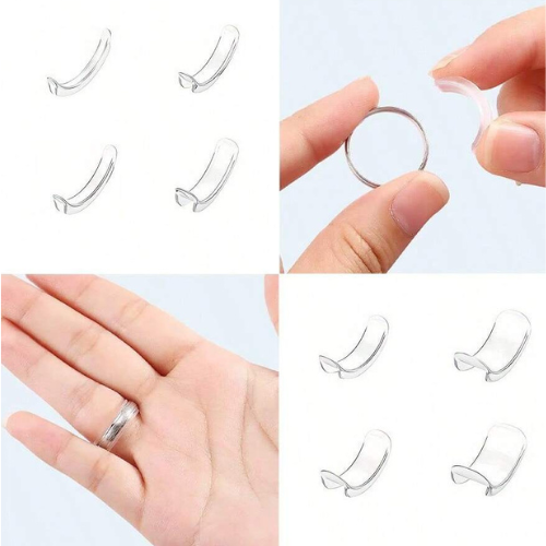 Invisible Ring Size Reducer Resizer Adjuster Clip Guard Silicone 8-24 ...