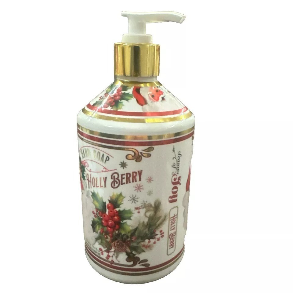 Home And Body Seasons Of Joy Holiday Hand Soap 21.5 Fl Oz Holly Berry ...