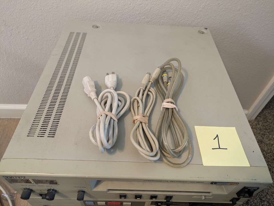 Sony VO-9800 U-Matic SP Video Cassette Recorder - White 7426869838227| eBay