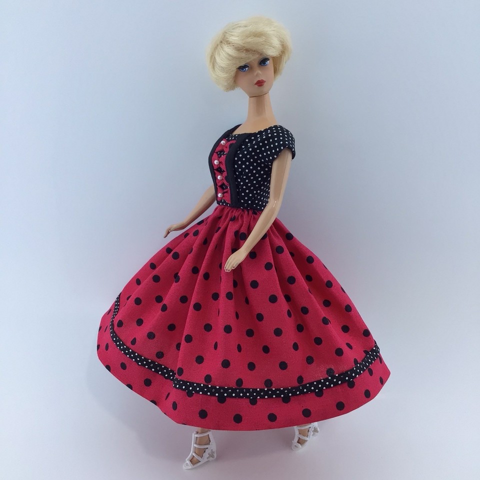 OOAK HANDMADE Polka Dots Dress FITS Barbie Silkstone Reproduction ...