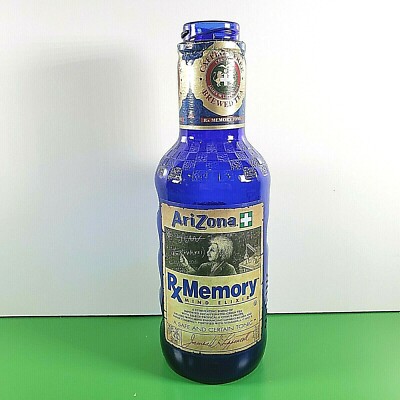 Vintage Bottle: ARIZONA RX MEMORY **no cap** 20 oz BLUE glass bottle | eBay