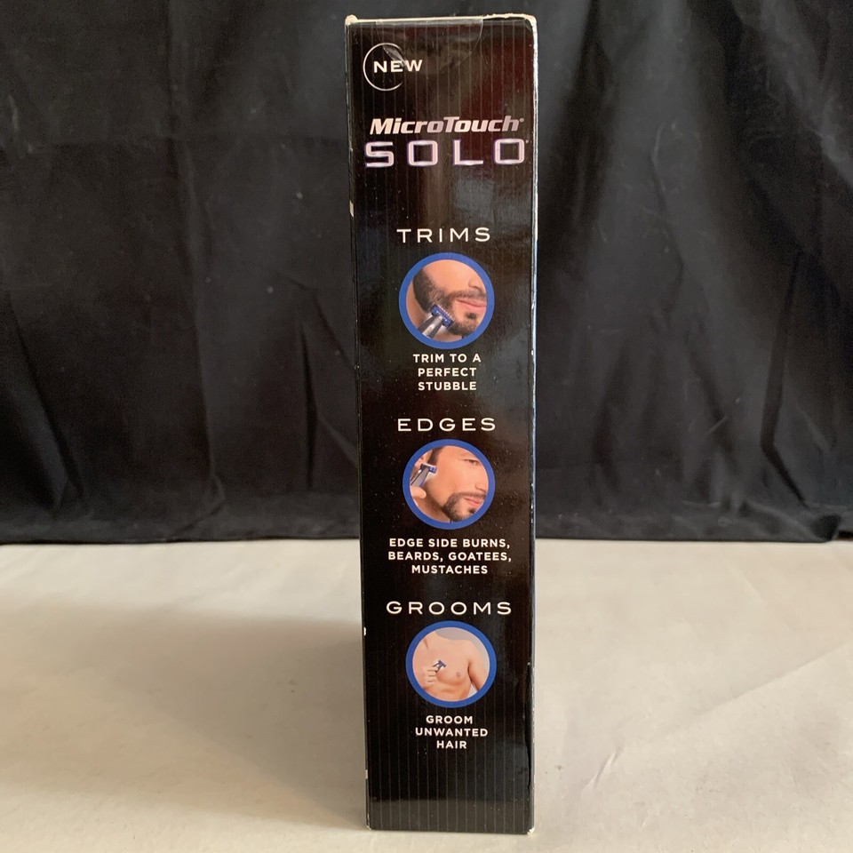 MicroTouch SOLO Men's Rechargeable Full Body Hair Trimmer, Shaver ...