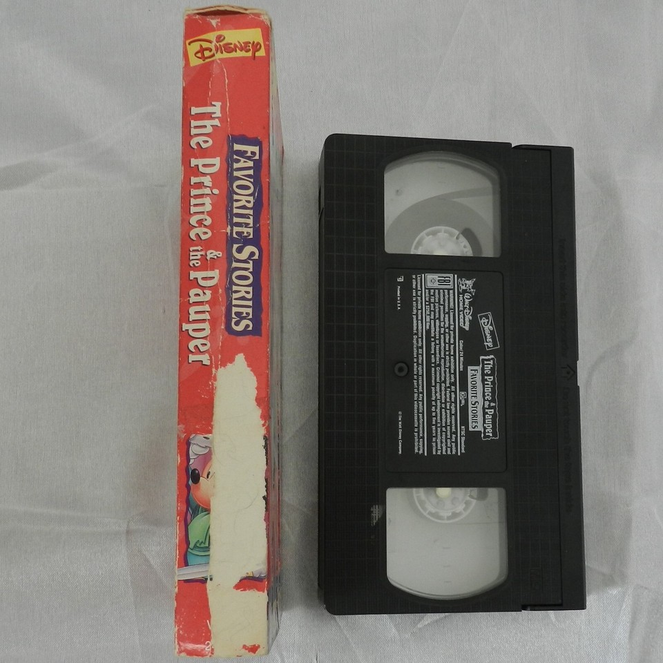 THE PRINCE & THE PAUPER Disney Favorite Stories VHS in Slip Sleeve ...