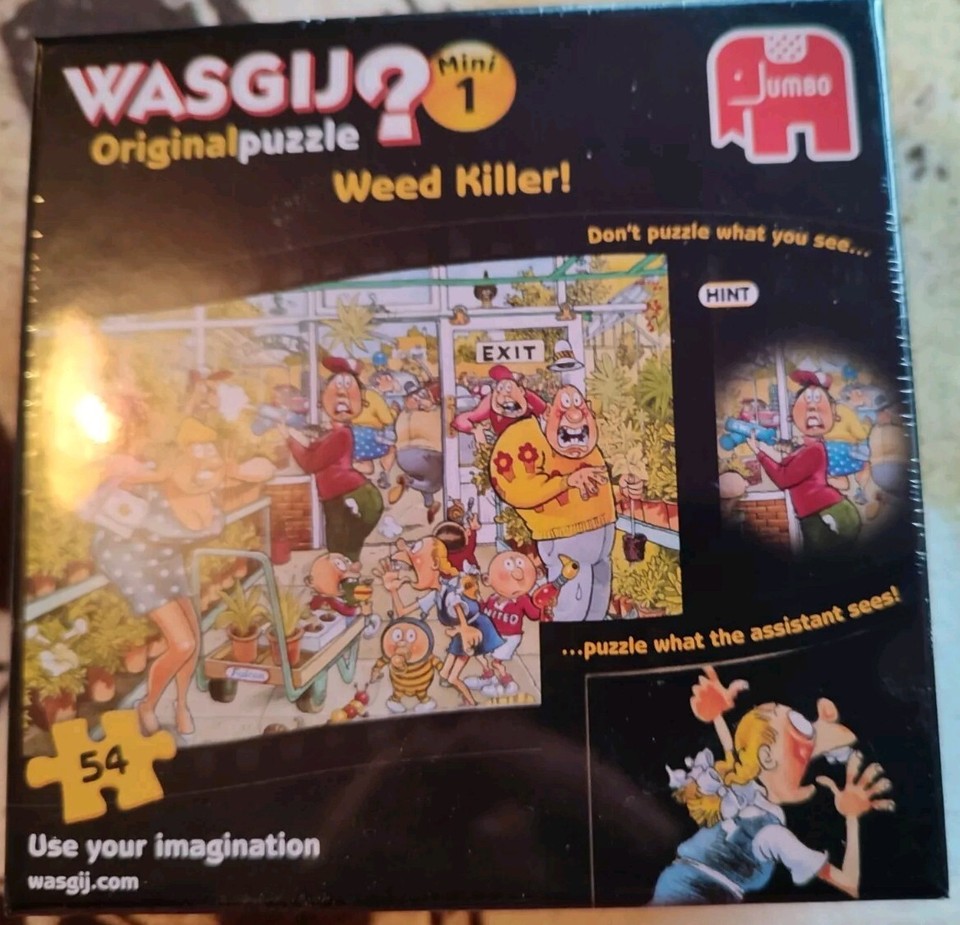 Wasgij Mini Weed Killer! Jigsaw Puzzle Small Jumbo 54 Piece | eBay