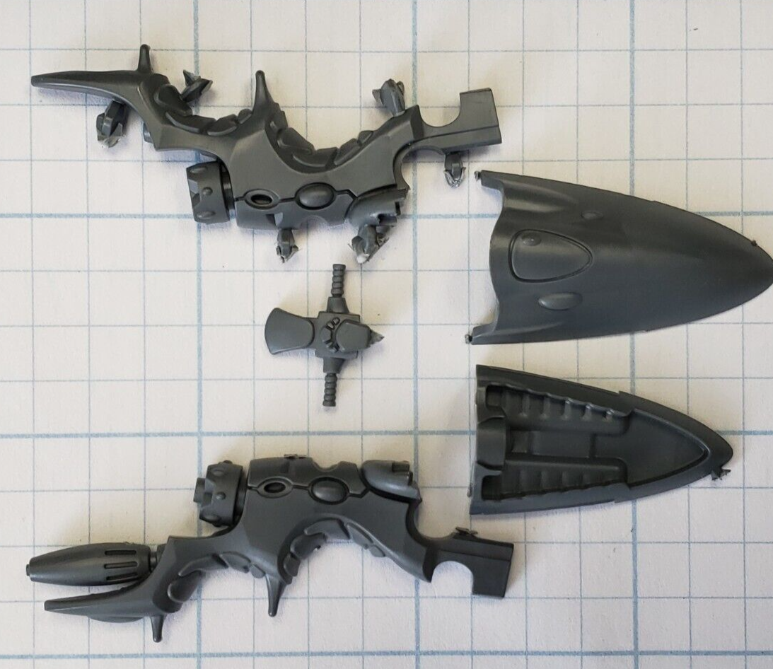 Warhammer 40K Aeldari Bits Shroud Runner Jet Bike Frame Faring HUD Set ...