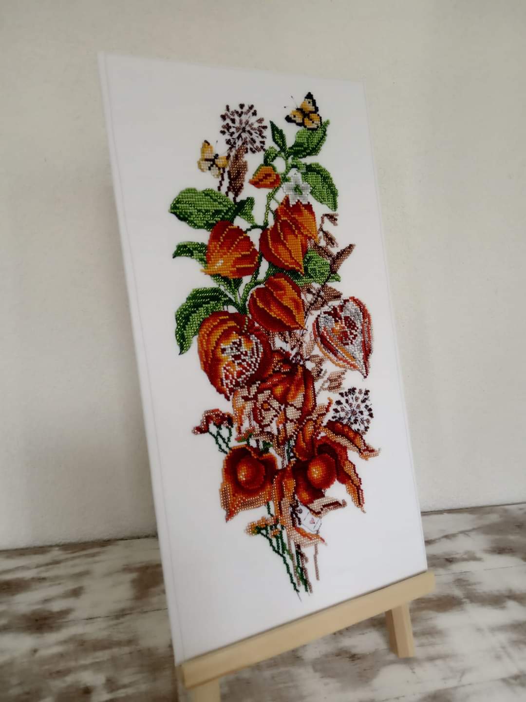 Bead Embroidery Kit DIY Craft Kit stamped Bead Needlepoint Physalis tk-087 | eBay