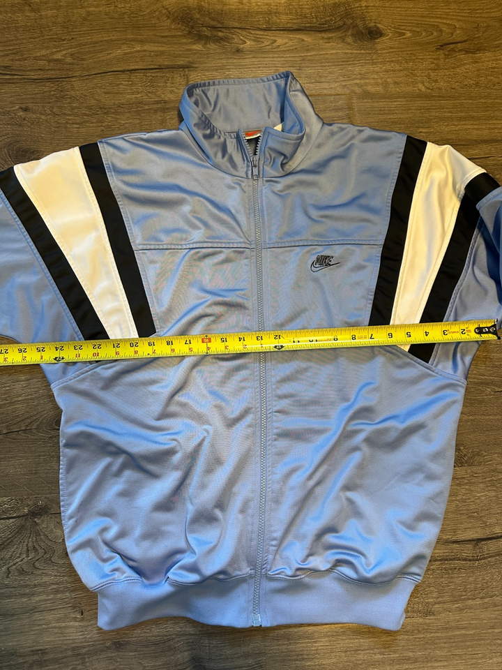 Vintage Nike Light Blue Track Jacket Fill Zip Baby Blue 90's men's ...