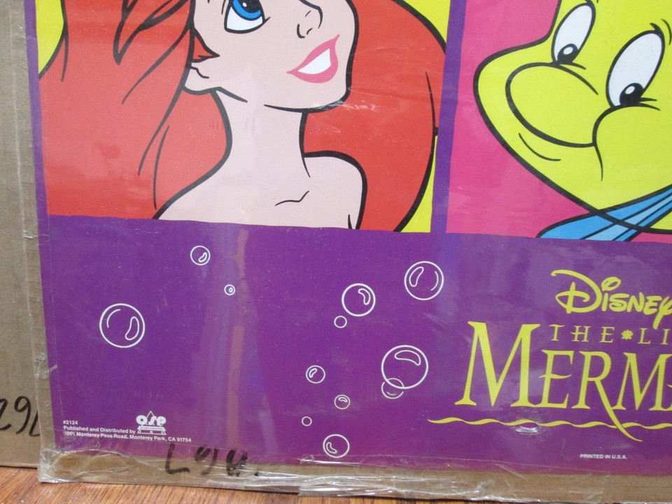 Vintage The Little Mermaid Poster Disney princess 12099 | eBay UK