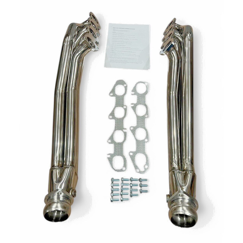 Long Tube Exhaust Headers Fits 09-23 Challenger Charger 5.7L 6.1L 6.4L ...
