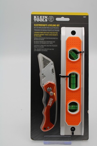 Klein Electricians Leveling Kit Level/Knife Combo NEW! SEALED PACKING ...
