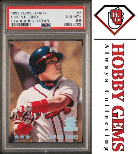 CHIPPER JONES PSA 8.5 1999 Topps Stars 3-Stars #2 | eBay