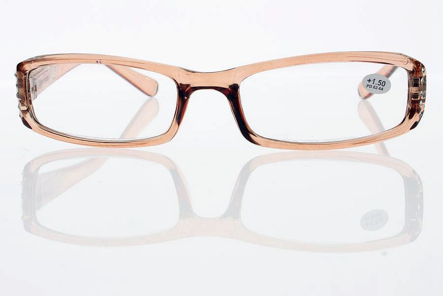 Fashion 4 Colors Rectangle Frame Rhinestones Flowers Reading Glasses +1 ...