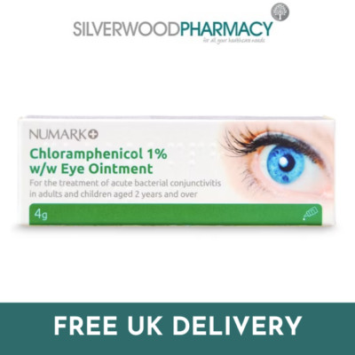 Chloramphenicol 1% Eye Ointment 4g Conjunctivitis Bacterial Infection ...