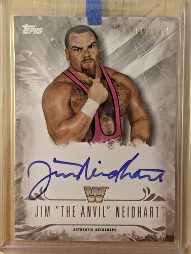 2016 Topps WWE Undisputed Jim the Anvil Neidhart Autograph #95/299 On ...