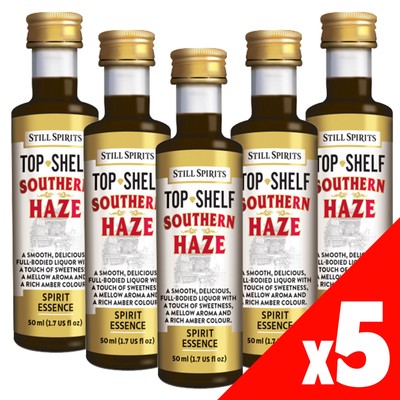 Still Spirits Top Shelf SOUTHERN HAZE Essence x5 50ml Spirit Making ...