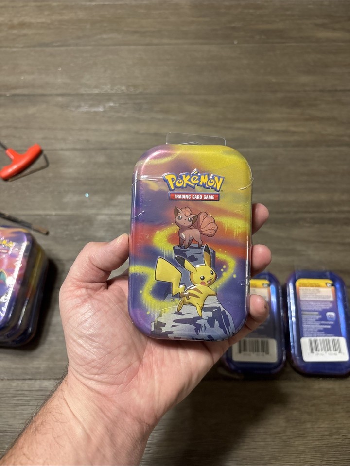Pokemon TCG Kanto Power Dragonite Mew Pikachu Mini Tin Factory Sealed ...
