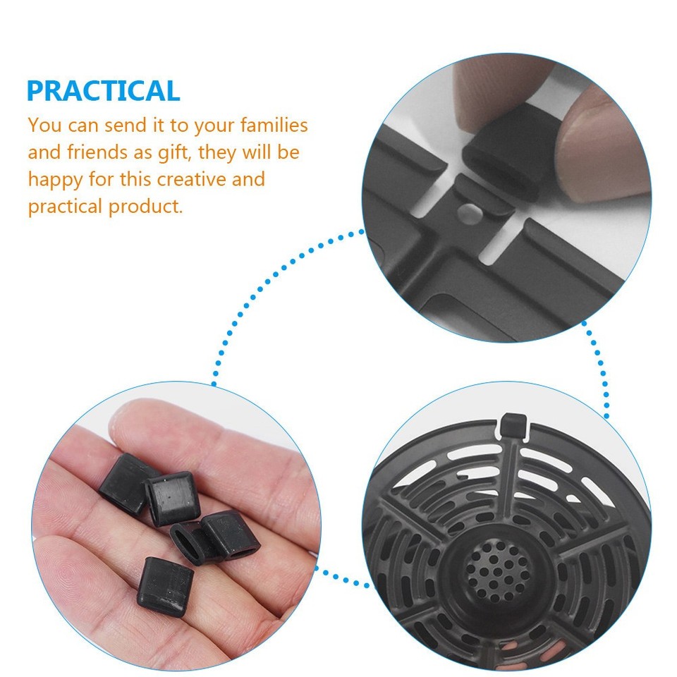 10 Pcs Baking Tray Pad Set Air Fryer Silicone Tips Basket Protective ...