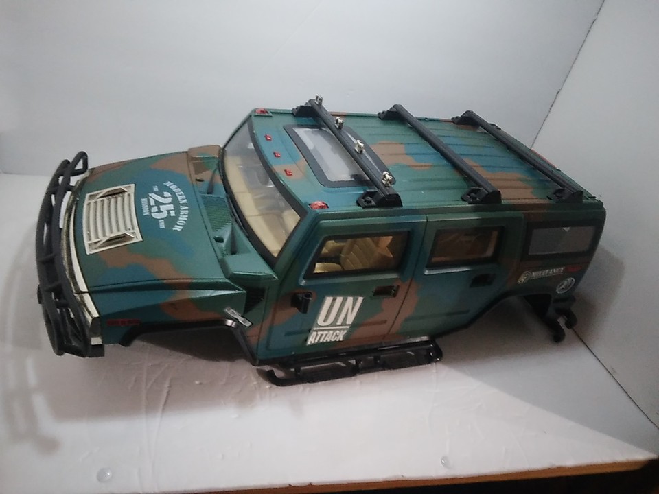 1/8 SCALE RC HUMMER MILITARY CAMO,CRAWLER,4X4,SUV,TRUCK BODY | eBay