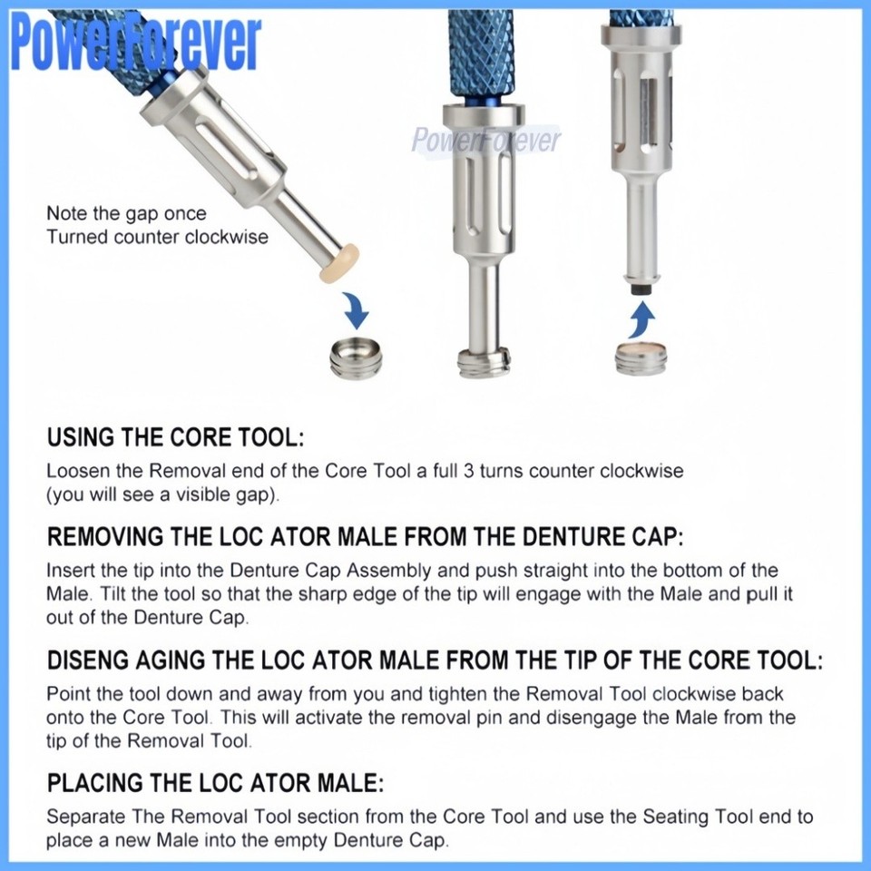 US Universal Dental Implant Retention Cap Insertion Locator Extraction ...