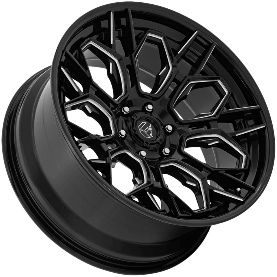 (Qty 4) Fuel Fusion Forged FC409 Hive 22x10 6x135 -18mm Black/Milled ...