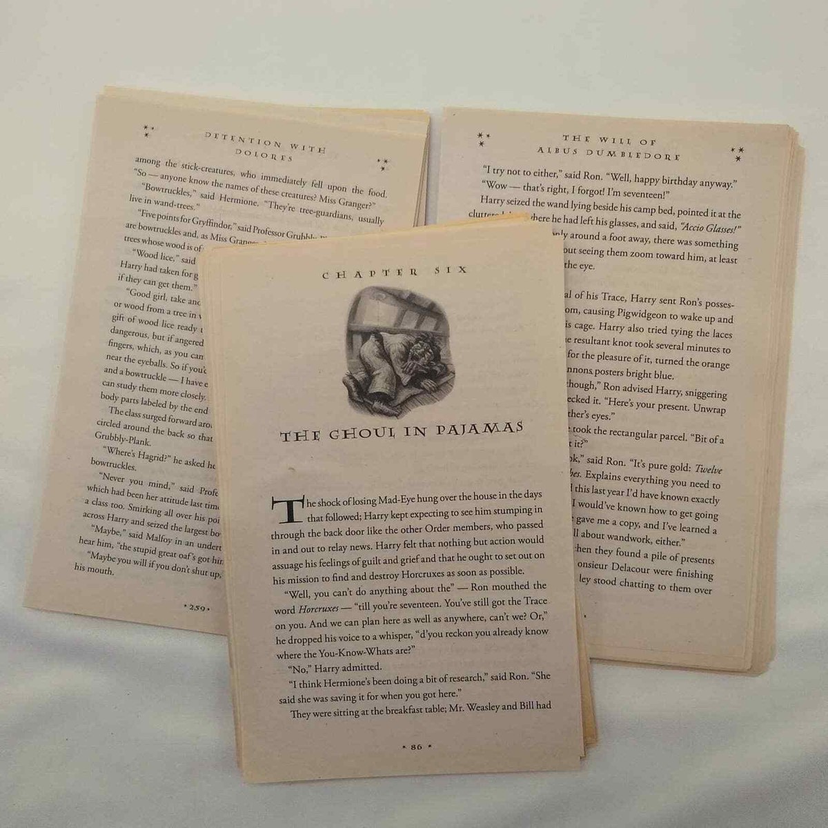 Harry Potter Book Pages