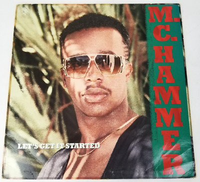 MC Hammer Let's Get It Started 1990 Vinyl Record COVER ONLY Rap Hip Hop ...