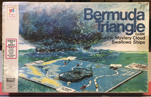 COOL! Vintage 1976 COMPLETE BERMUDA TRIANGLE Mystery Game Milton ...