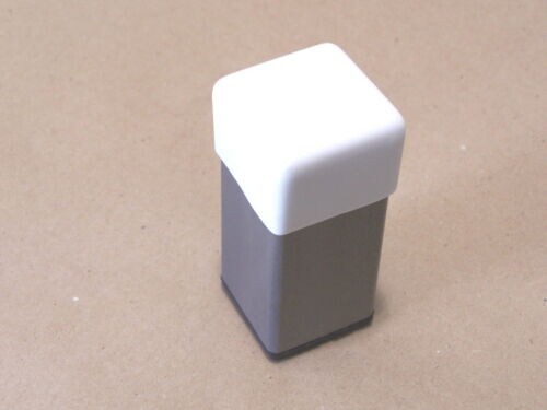 WHITE VINYL Square Cover fits over the open end of 2" Square Tube | eBay
