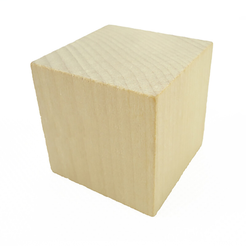 Nature Wooden Plain Cubes Square Block Wood Cube Six Sides Dices ...