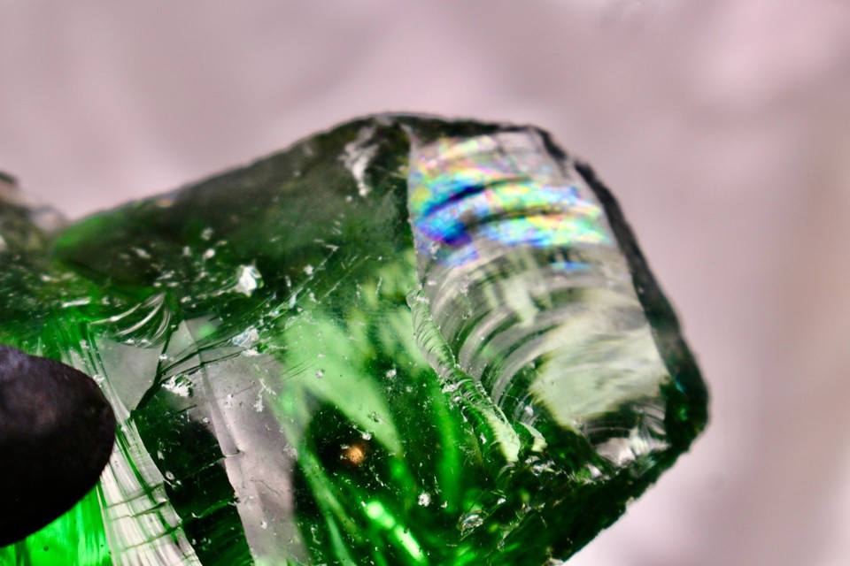 Green Obsidian Slag Glass Mexico Raw Natural Rough Crystal Mineral Rock ...
