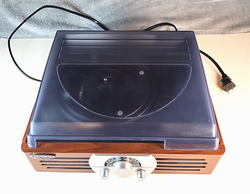 Jensen JTA-222 Record Player 3 Speed Stereo Turntable with AM/FM Radio ...