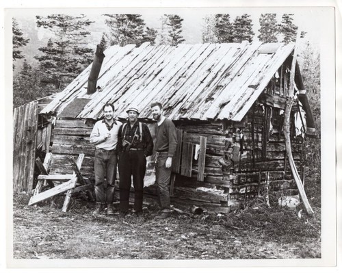 1970s Alaska Chilkoot Trail Hikers Old Trappers Shack Lake Lindeman ...