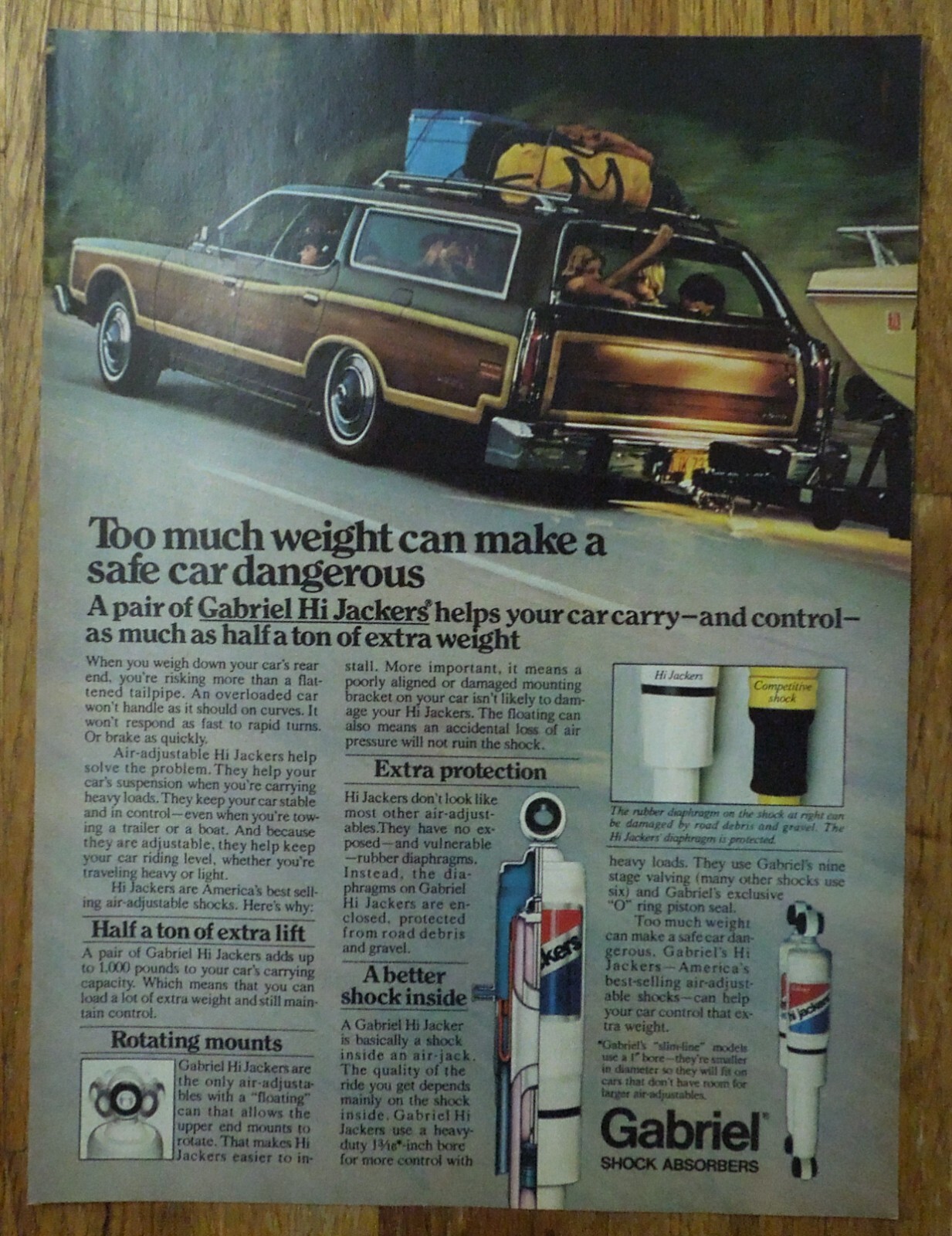 1978 GABRIEL Shock Absorbers Gabriel Hi Jackers Magazine Ad | eBay