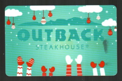 OUTBACK STEAKHOUSE Christmas Ornaments ( 2021 ) Gift Card ( $0 ) | eBay