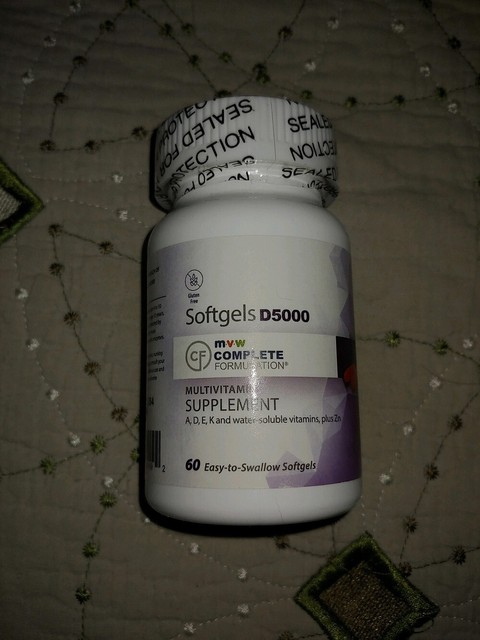 MVW Complete Formulation D5000 Multivitamins With Zinc 60 Softgels for ...
