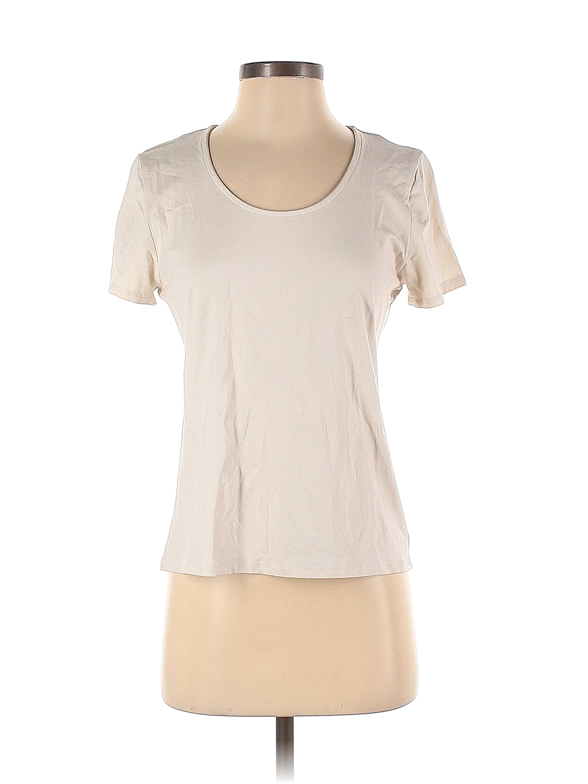 M Magaschoni Women Ivory Short Sleeve T-Shirt S | eBay