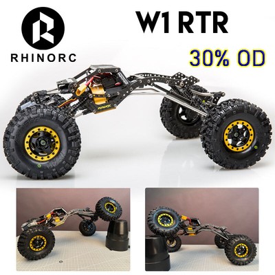 Rhino RC W1 RTR Chassis 1/10 Shafty Crawler Rig 30% OD MOZA 1.9" Tires ...