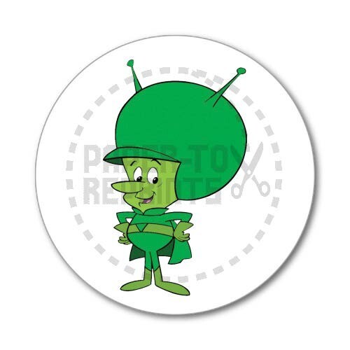 THE GREAT GAZOO STICKER - VINTAGE REPRINT - THREE (3) 2" VINYL STICKERS ...