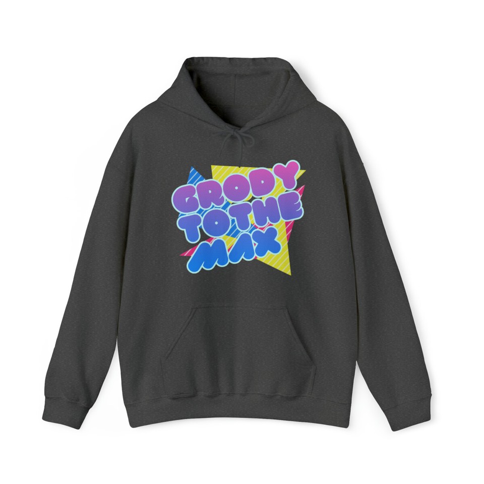 Grody To The Max Retro 80s Retro Graphic Hoodie, Sizes S-5XL | eBay