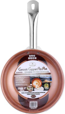 Culinary Edge - Nonstick Ceramic-Infused Copper Cookware (8" Fry Pan ...