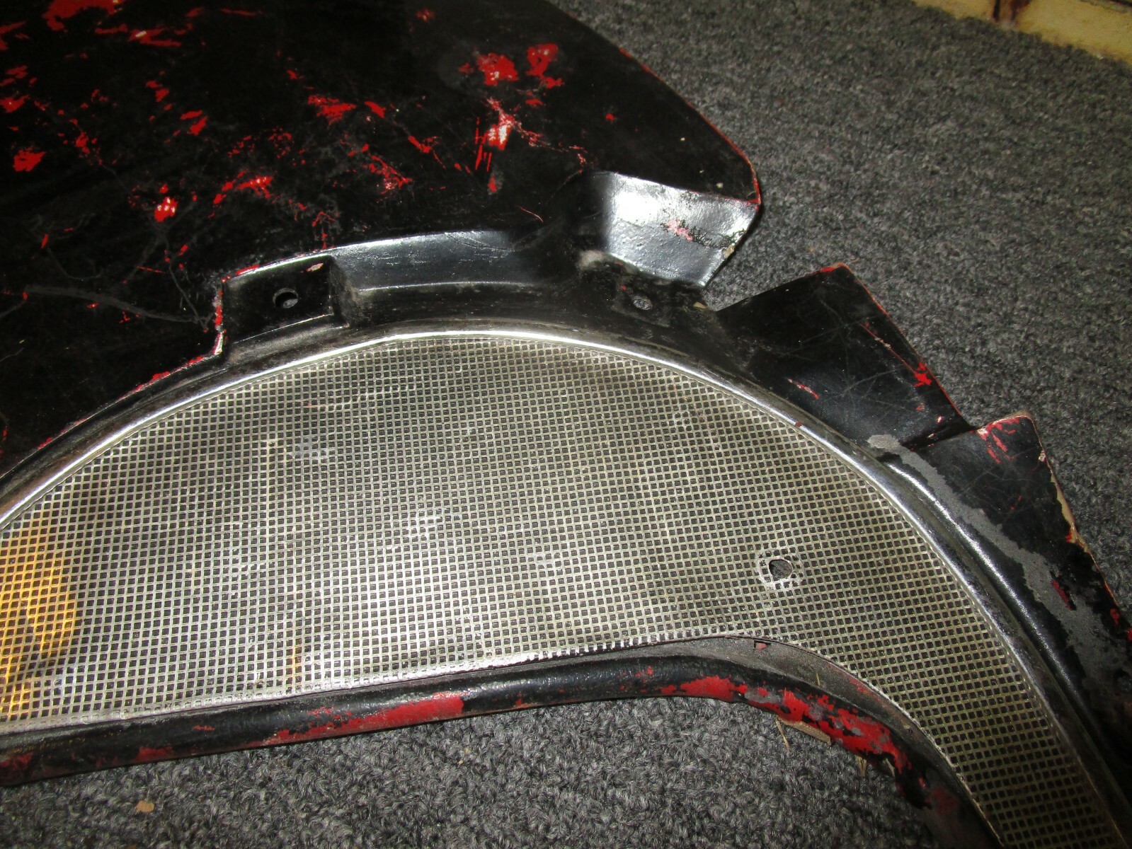 59/62 corvette press molded fiberglass interior floor kick panels pair ...