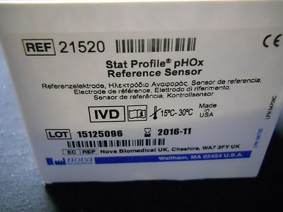 Nova Biomedical Stat Profile pHOx Electrode Reference Sensor, 21520 | eBay