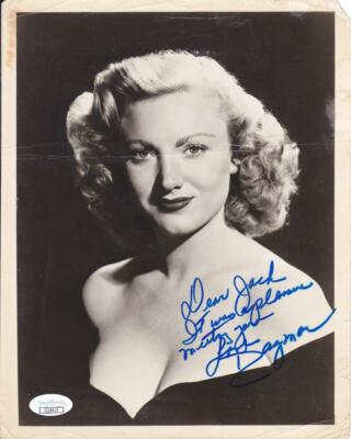 DAGMAR d 2001 Signed Dear Jack 8X10 B&W Photo Actress/Burlesque JSA CC38419 | eBay