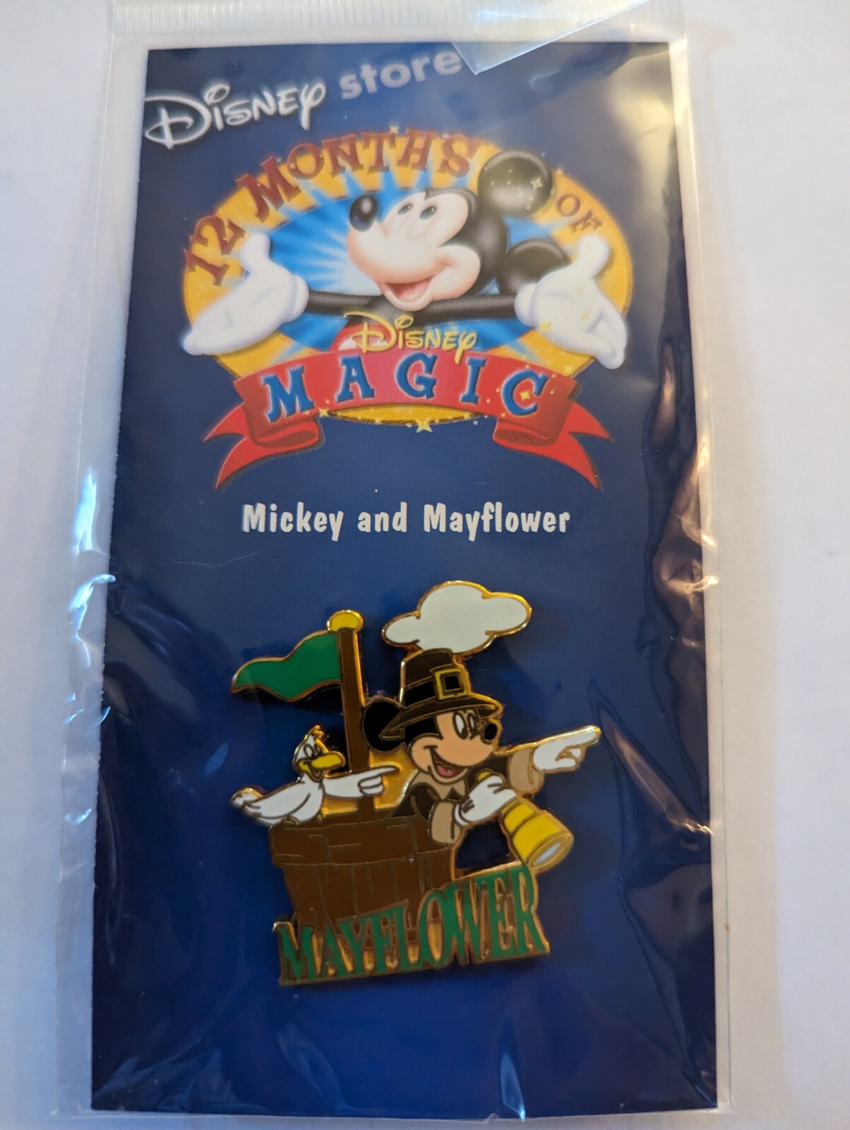 DISNEY STORE 12 MONTHS OF MAGIC PIN * MICKEY & MAYFLOWER * NEW IN ...