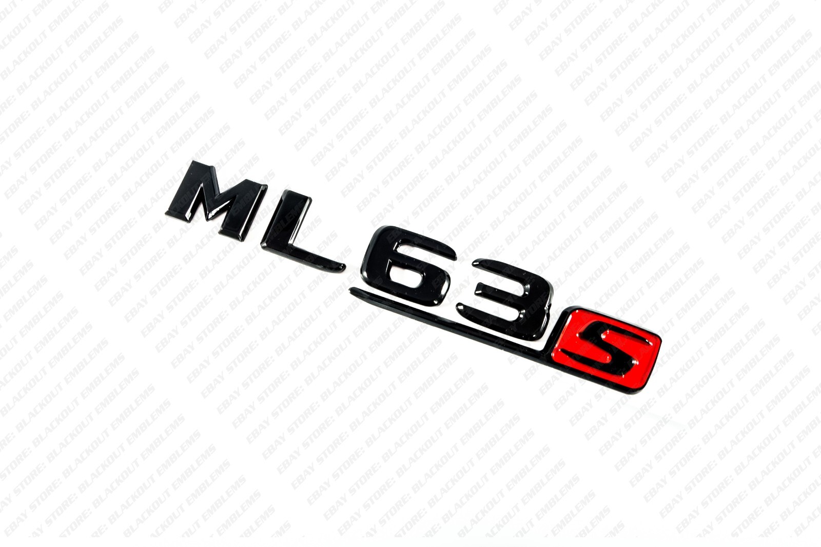 Trunk Black Emblem Badge Logo Letter for Mercedes-Benz ML63s AMG W166 ...