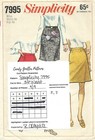 Simplicity 7995 Misses' Set of Skirts, A-Line & Straight 34" Waist CUT ...