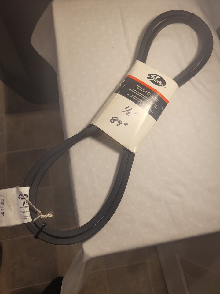 gates v- belt size 1/2 x 89 part no a87 | eBay