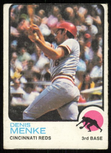 1973 TOPPS DENIS MENKE 52 VG BASEBALL CINCINNATI REDS | eBay